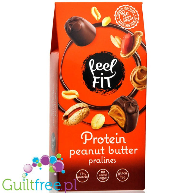 FeelFIT Protein Peanut Butter Praline, protein enriched & sugar free ...