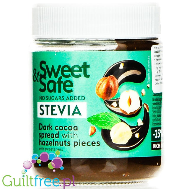 Sweet & Safe Stevia Dark Cocoa Hazelnut Spread - krem kakaowo-orzechow ...