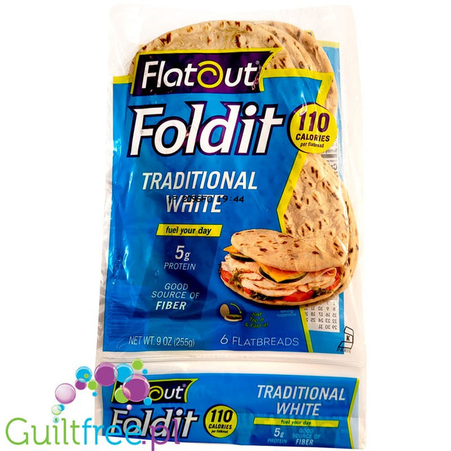 Flatout Bread Foldit Flatbreads - 6 flatbreads / Traditional White ...