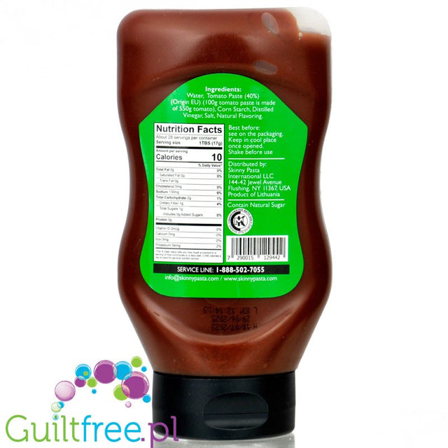 Skinny Ketchup 10kcal - tomato ketchup without sugar and sweeteners ...