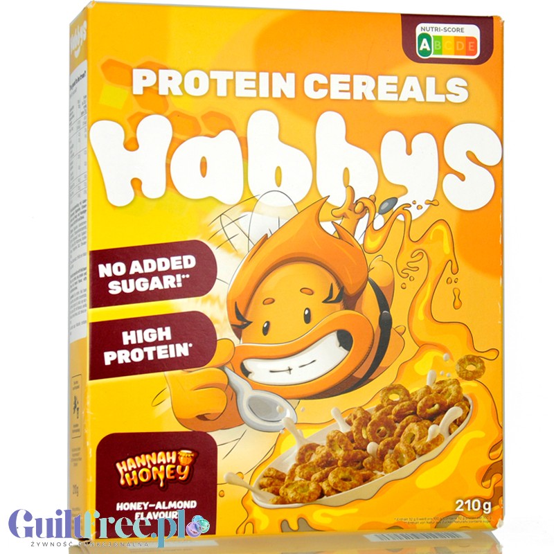 Habbys Hannah Honey Honig & Mandel - proteinowe płatki śniadaniowe bez ...