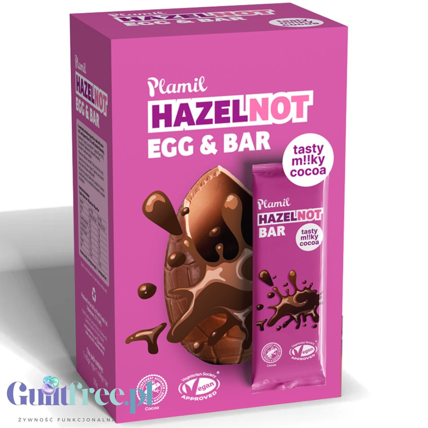 Plamil HazelNOT Easter Egg & Bar 125g - inclusive vegan Easter egg fre ...