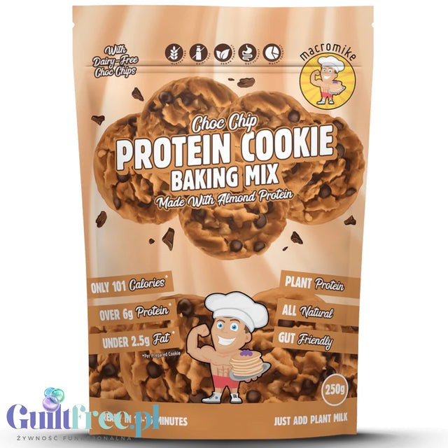 Macro Mike Protein Cookie Baking Mix, Choc Chip - mieszanka do przygot ...